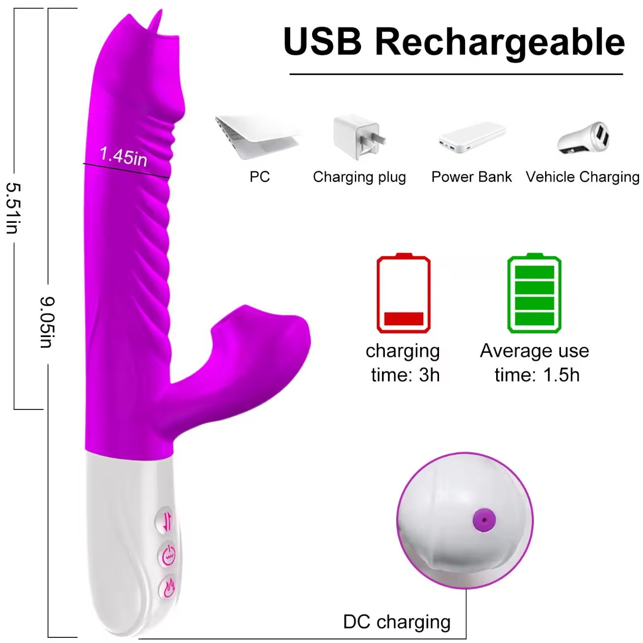 日本代購代標第一品牌【樂淘letao】－b112 ピストン＆回転+舌舐め+加熱+吸引 一台多役 A.U.C.G多点攻め バイブレーター 女性用 潮吹き USB充電 アダルトグッズ 大人のおもちゃ